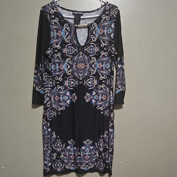 Apt. 9 | Dresses | Paper Doll Black And Pink Sheath Dress With Cuffed ...